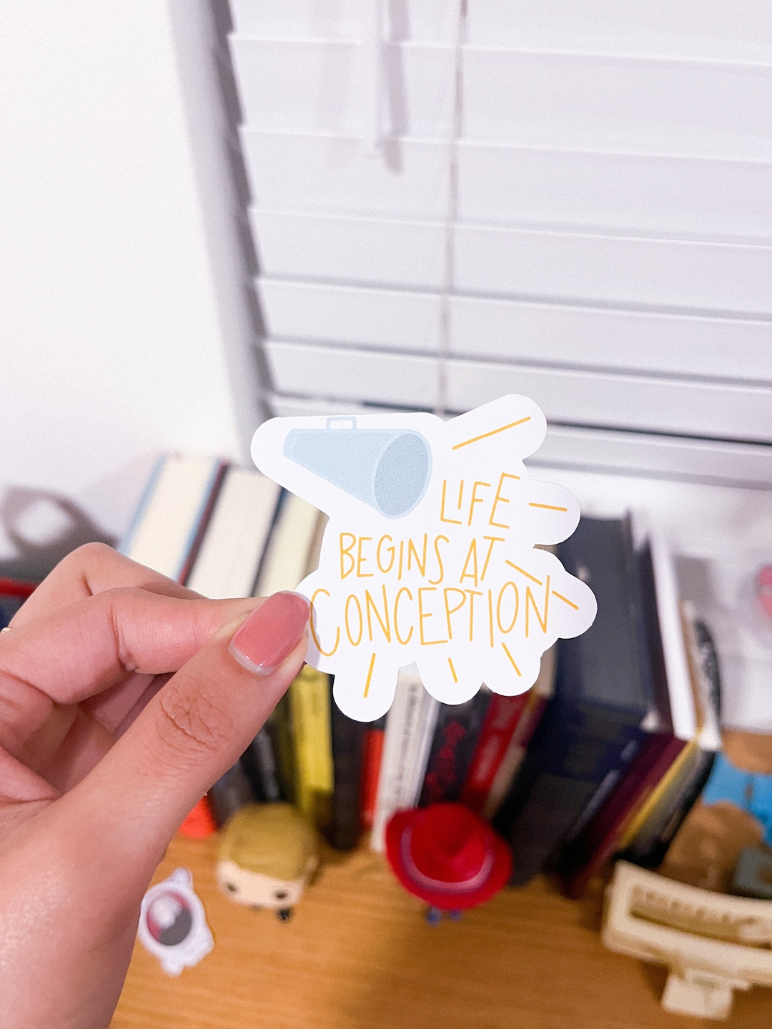 Life Begins at Conception Sticker - Pro Life - Pro Woman - Anti ...