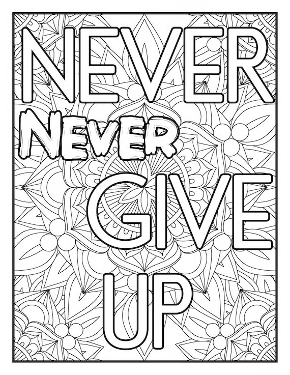 30 Motivational Coloring Pages for Digital Download - Etsy