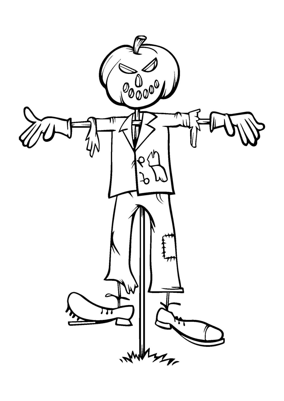 30 Simple Halloween Coloring Pages for Kids (for Download) - Etsy