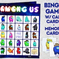 Party Bingo Among Us Birthday, Gamer Bingo, Imposter Game, Among Us ...
