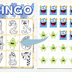 Numbers Bingo Game for Preschoolers | Birthday Party Games | Numbers ...
