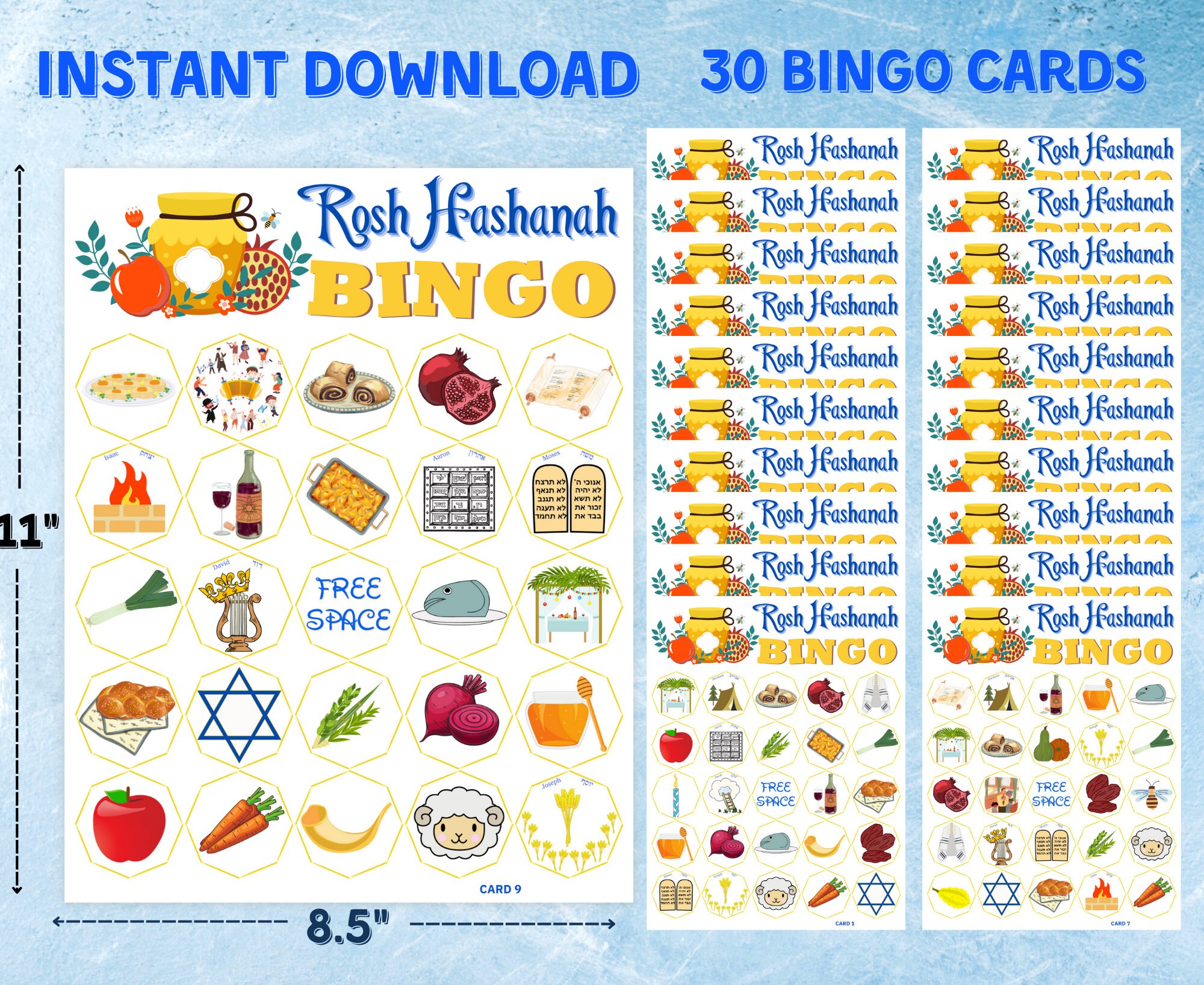 Rosh Hashanah Games | Rosh Hashanah Activity | Printable Rosh Hashanah ...