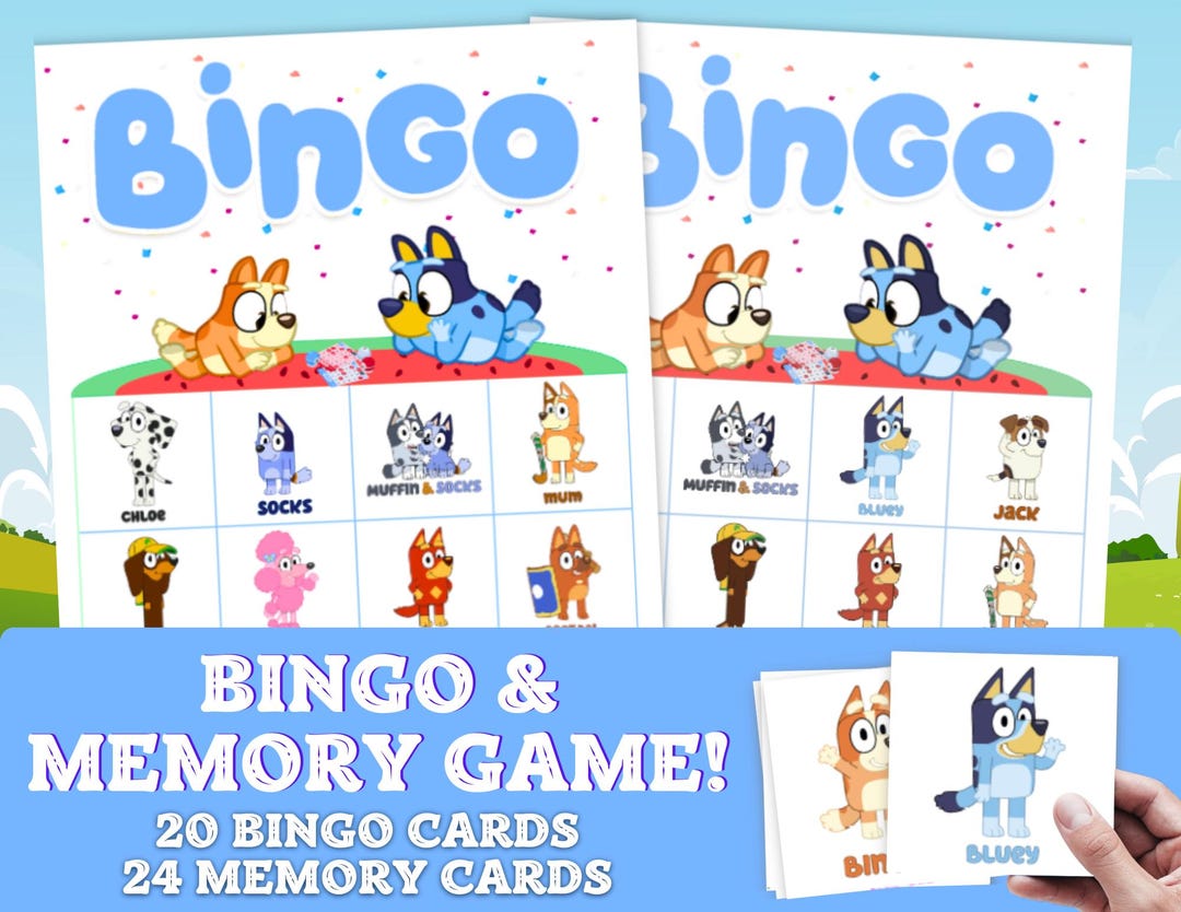 Inspired Blue Dog Game for Kids | Great for Bluy Birthday Party | Kids ...