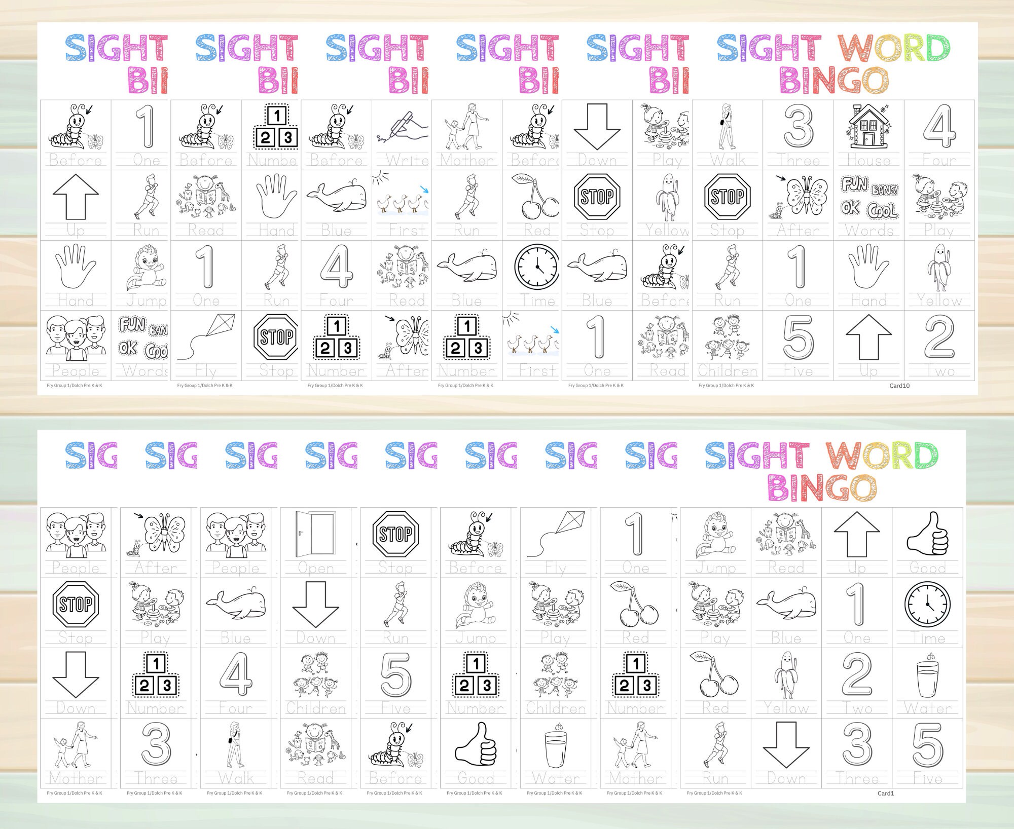 SIGHT WORD Games Fry Sight Words Fun Sight Word Printable - Etsy