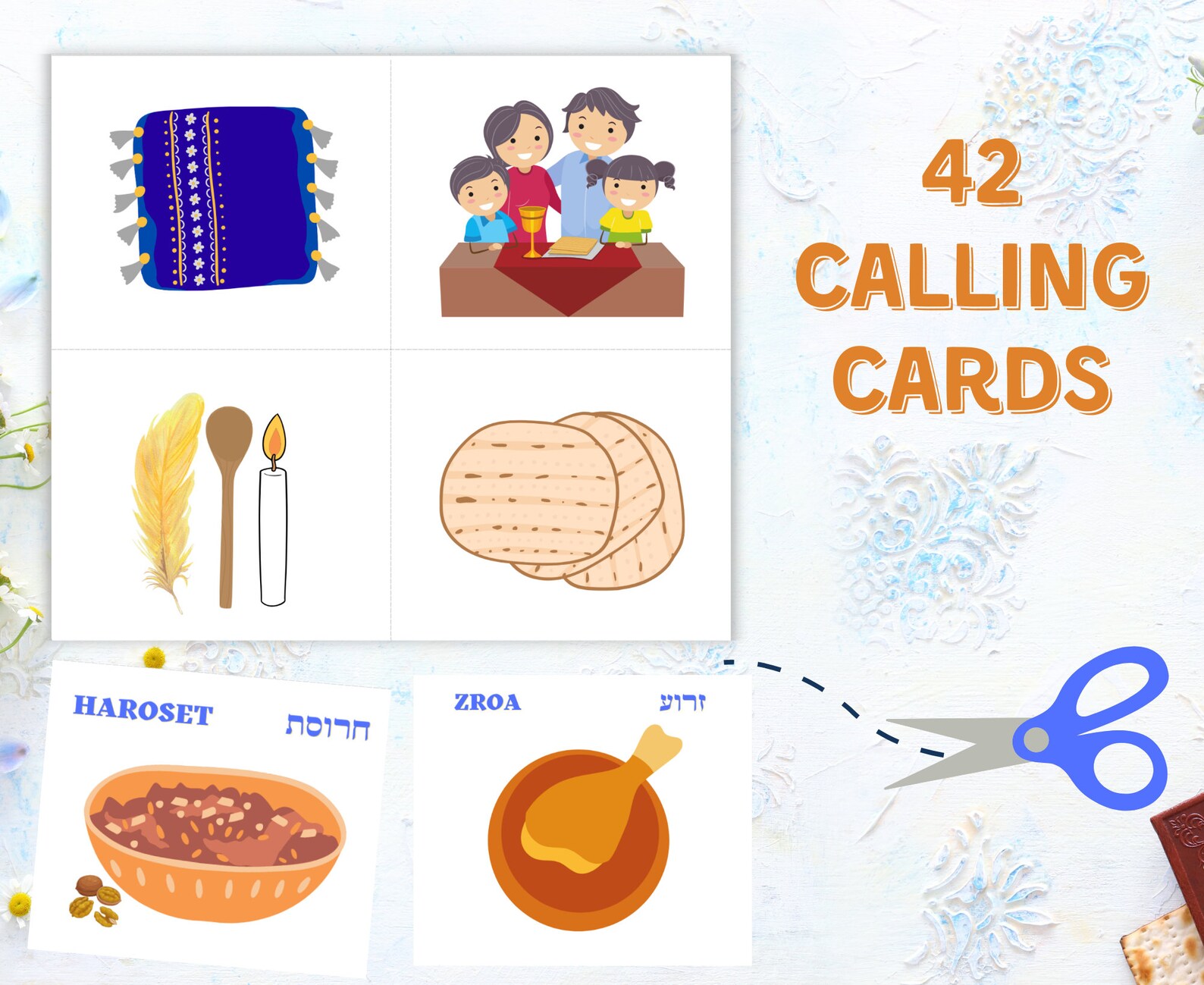 PASSOVER Bingo | PESACH Game | Fun Passover Activities | Kids Passover ...
