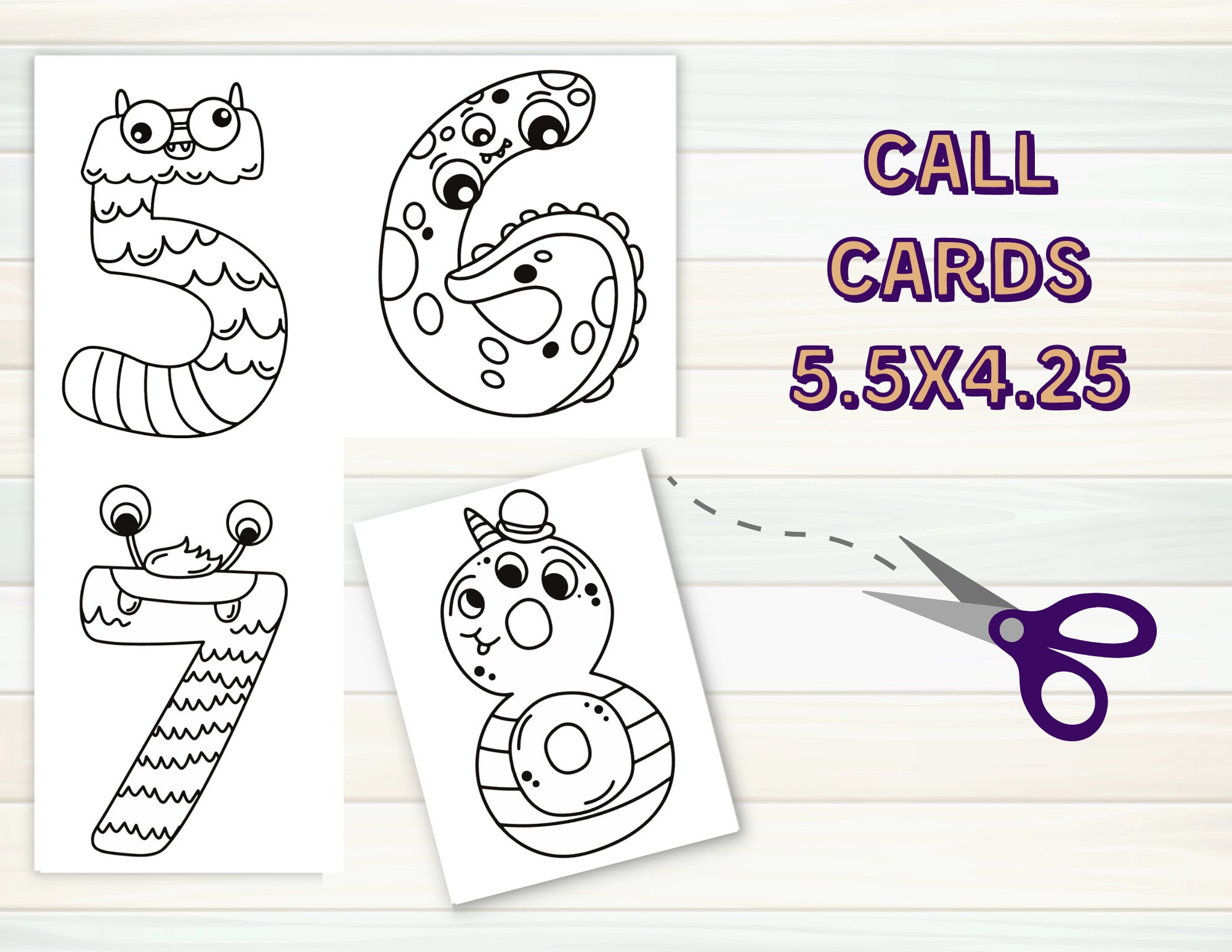 Numbers Bingo Game for Preschoolers Birthday Party Games Numbers ...