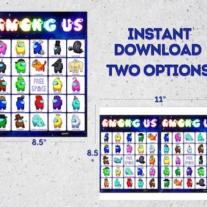 Party Bingo Among Us Birthday, Gamer Bingo, Imposter Game, Among Us ...