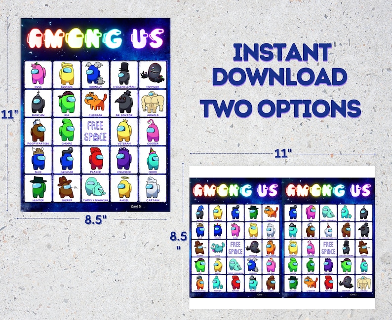 Party Bingo Among Us Birthday, Gamer Bingo, Imposter Game, Among Us ...