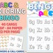 ALPHABET Games Printable, ABC Coloring, ABC Learning Sheets, Rainbow ...