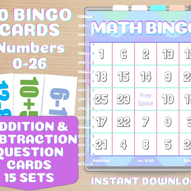 Math Bingo - Etsy