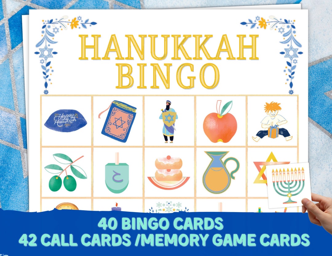 HANUKKAH Bingo | Hanukkah Games | Fun Hanukkah Activities | Kids ...
