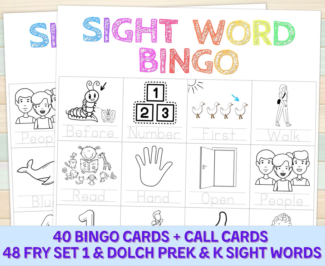 SIGHT WORD Games Fry Sight Words Fun Sight Word Printable - Etsy