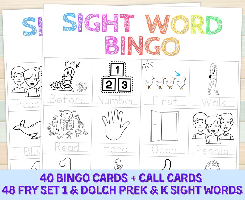 SIGHT WORD Games Fry Sight Words Fun Sight Word Printable - Etsy