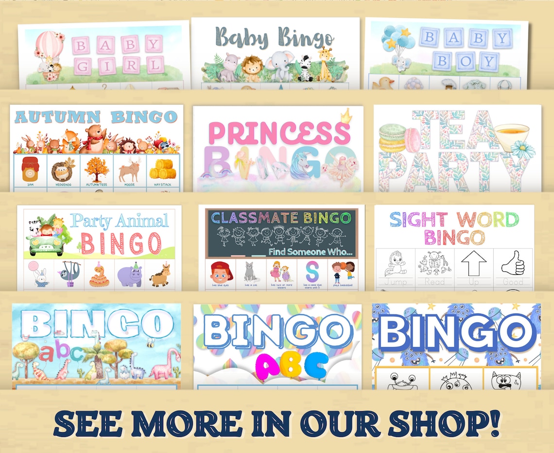 Party Bingo Mincrafter Birthday Gamer Bingo Pixel Mining - Etsy