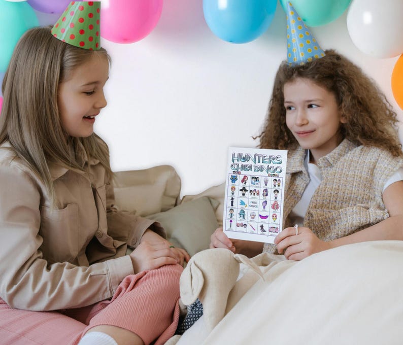 KPOP Demon Hunter Printable Birthday Games Bingo, Fun K-pop Party ...