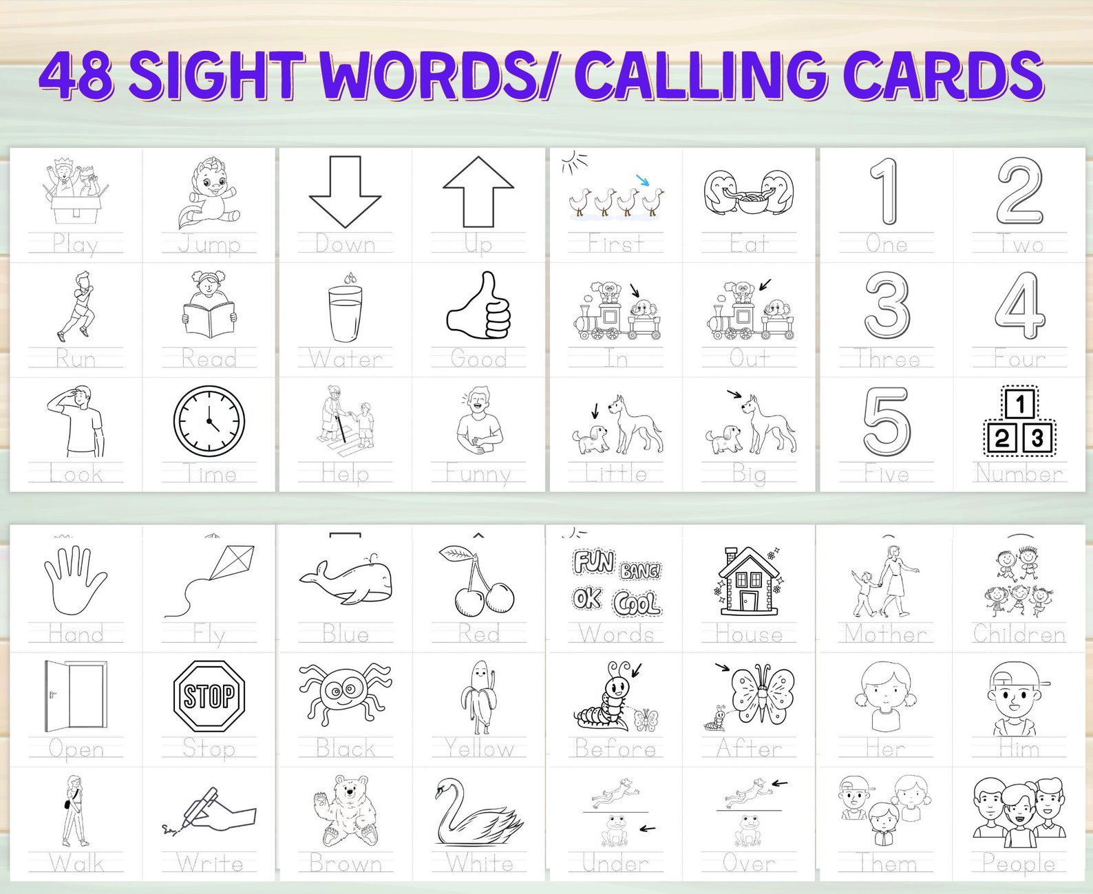 SIGHT WORD Games Fry Sight Words Fun Sight Word Printable - Etsy