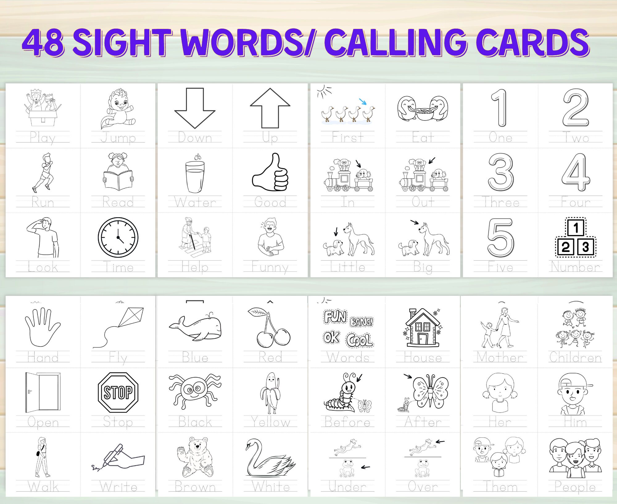 SIGHT WORD Games Fry Sight Words Fun Sight Word Printable - Etsy