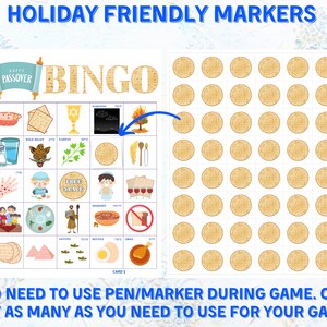 PASSOVER Bingo | PESACH Game | Fun Passover Activities | Kids Passover ...