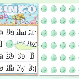 ALPHABET Games, Fun ABC Coloring Sheets, Dinosaur Bingo, Dinosaur Party ...