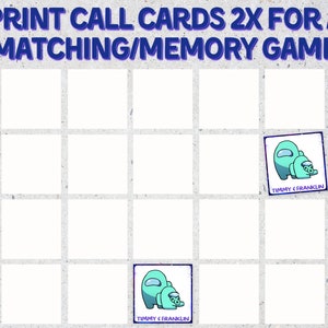Party Bingo Among Us Birthday, Gamer Bingo, Imposter Game, Among Us ...