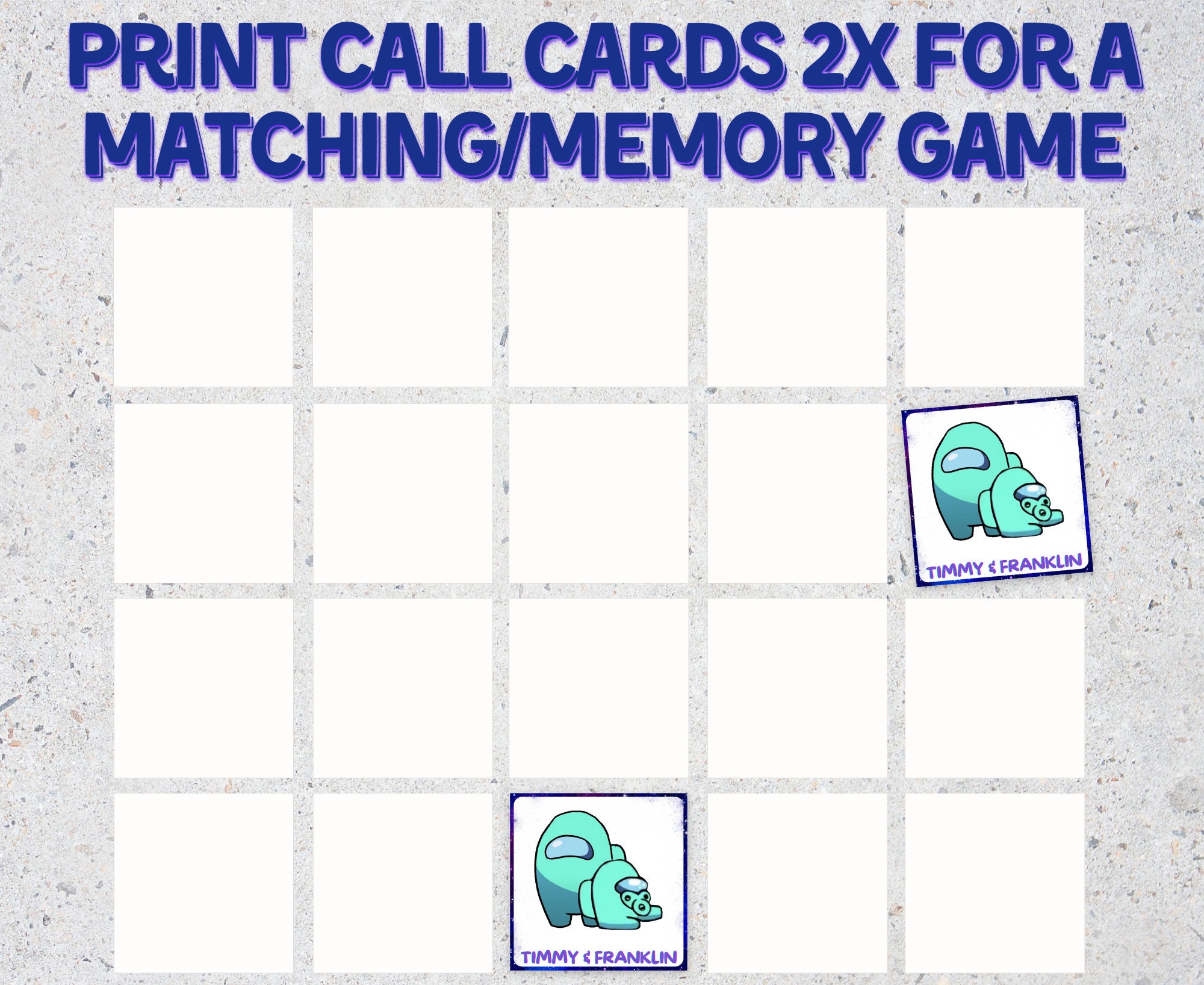 Party Bingo Among Us Birthday Gamer Bingo Imposter Game - Etsy