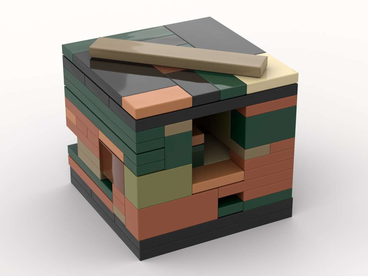 The Cube Camo Lego Puzzle Box - Etsy