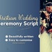 Pre-written Christian Wedding Ceremony Officiant Script- Customisable ...