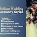 Pre-written Christian Wedding Ceremony Officiant Script- Customisable ...