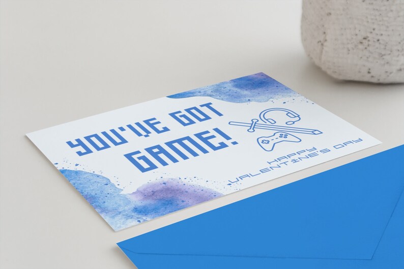 Gamer Valentine Cards – Nerdy Video Game Valentines, Digital Download ...