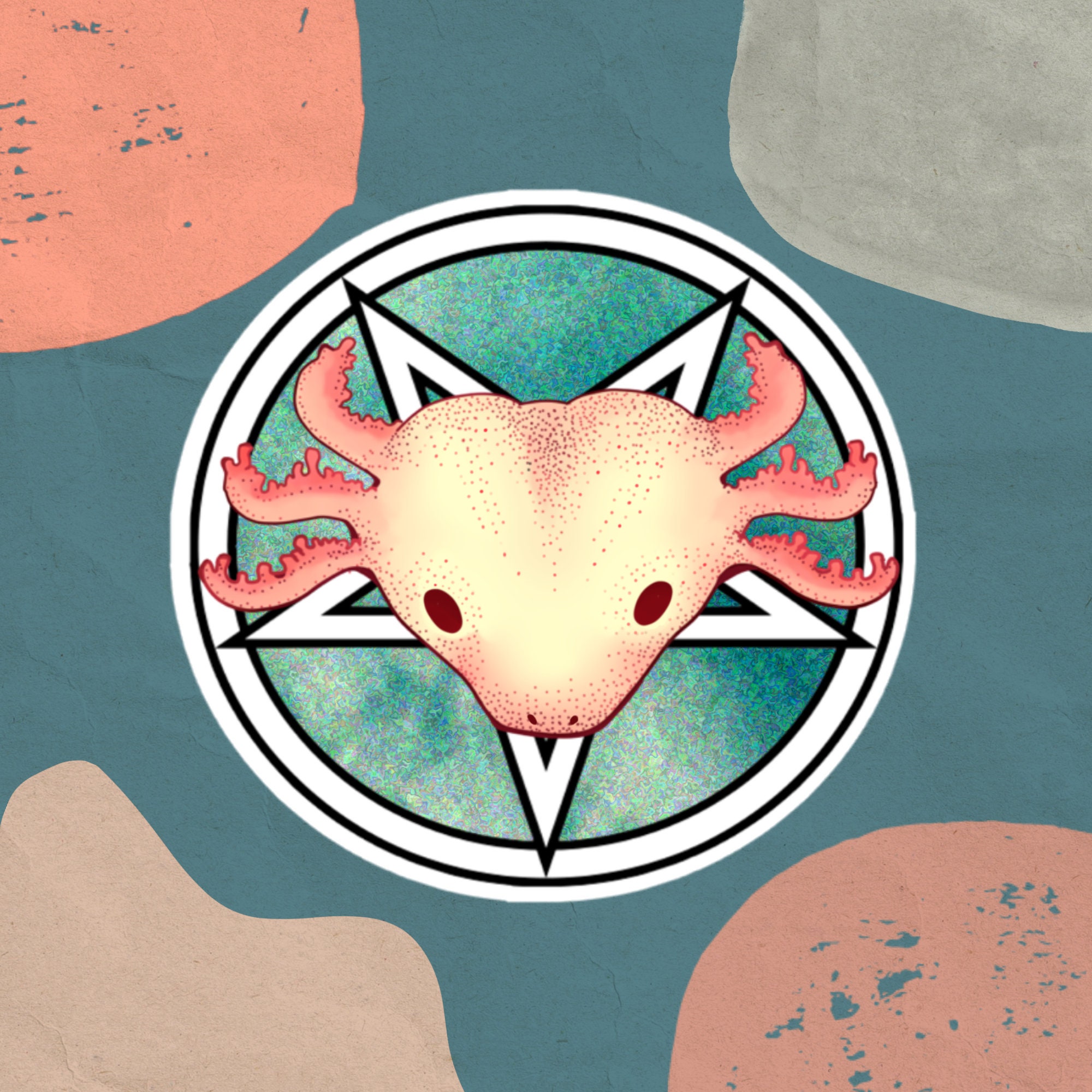 Axolotl 666 Sticker 3 Vinyl Sticker - Etsy