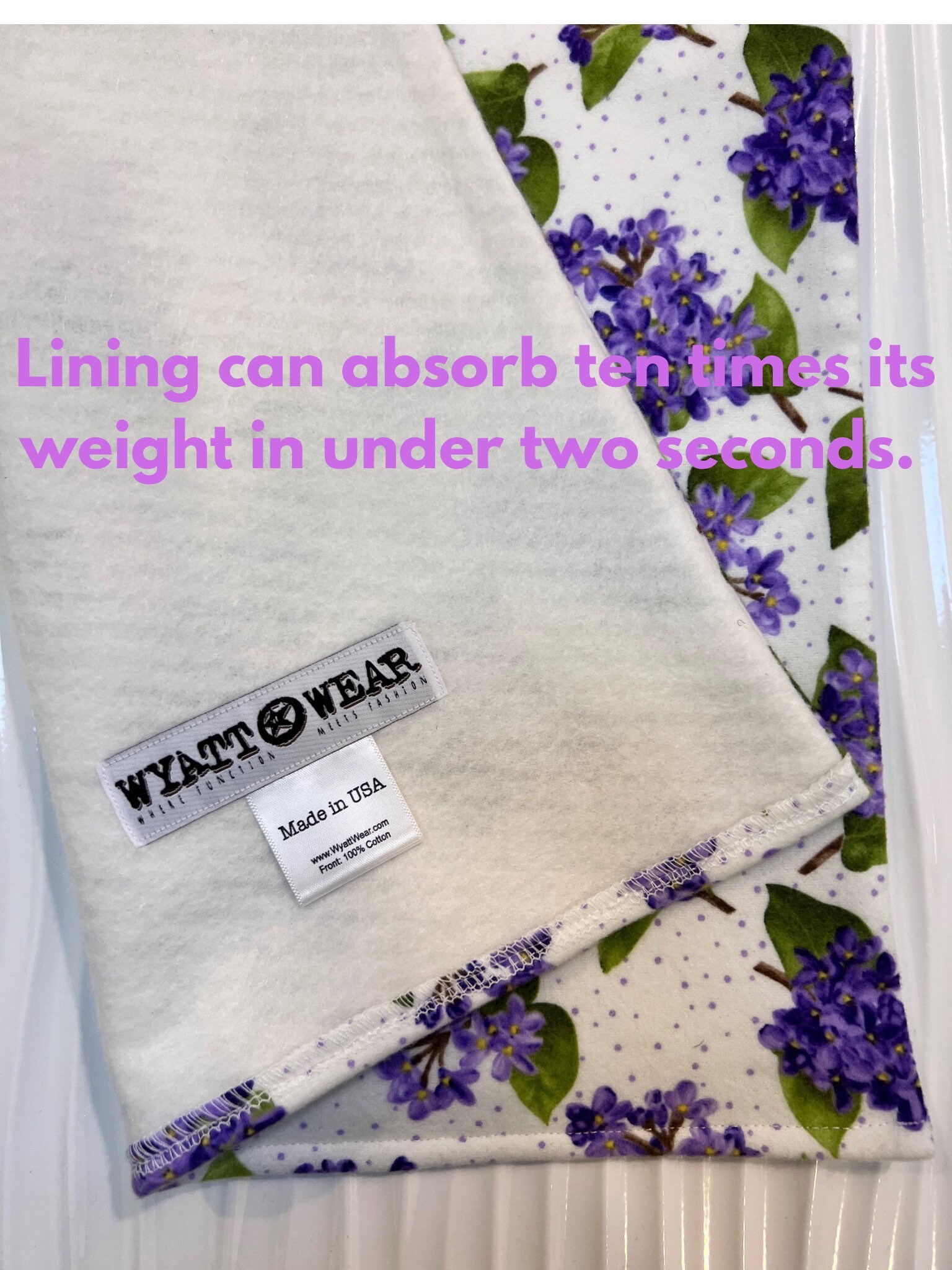 Elizabeth Flannel-white With Shoulder Coverage Luxury Bib for Teens and ...