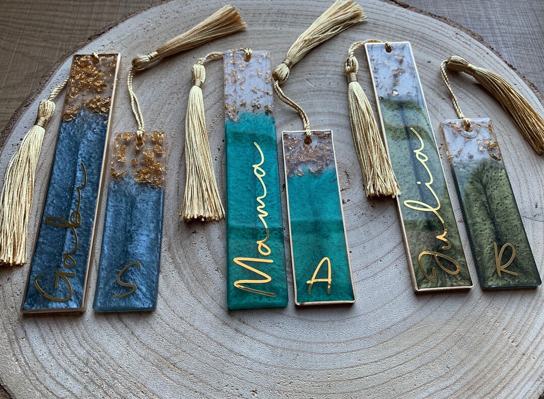 From 8,50 EURO: Bookmark Personalized From Epoxy Resin Various Colors ...