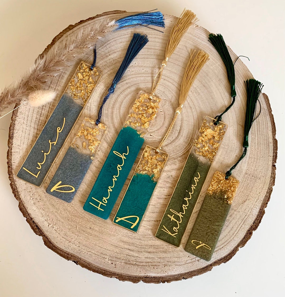 From 8.50 EURO: Personalized Bookmark Made of Epoxy Resin in Various ...