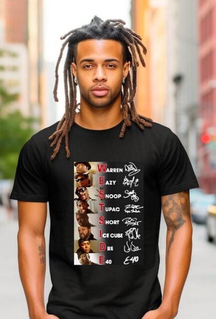 Westside Shirt, West Coast Hiphop Shirt, Rap Legends Shirt, California ...
