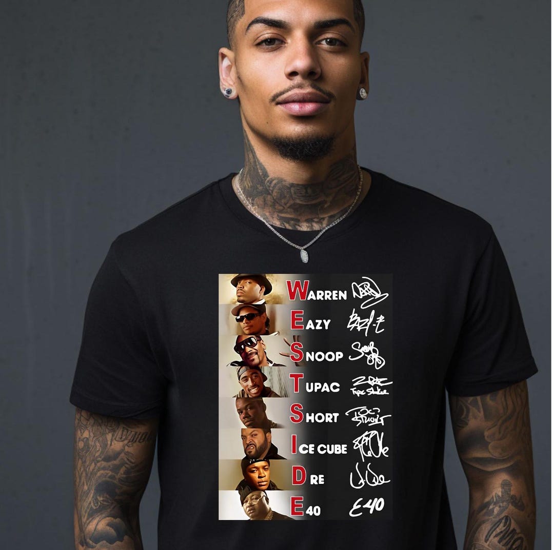 Westside Shirt, West Coast Hiphop Shirt, Rap Legends Shirt, California ...