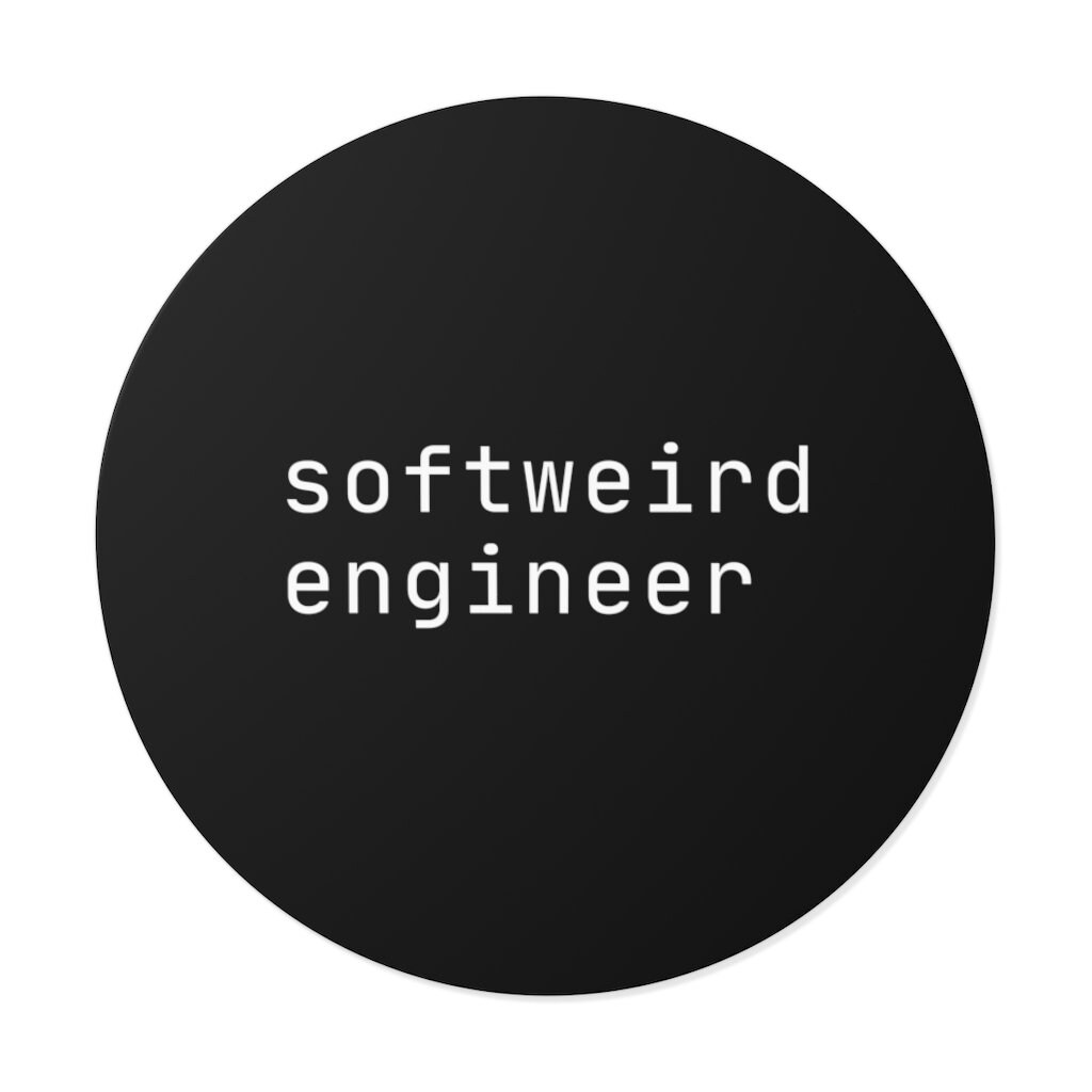 Softweird Engineer Sticker | Software Engineer Decal | Funny Tech Gift ...