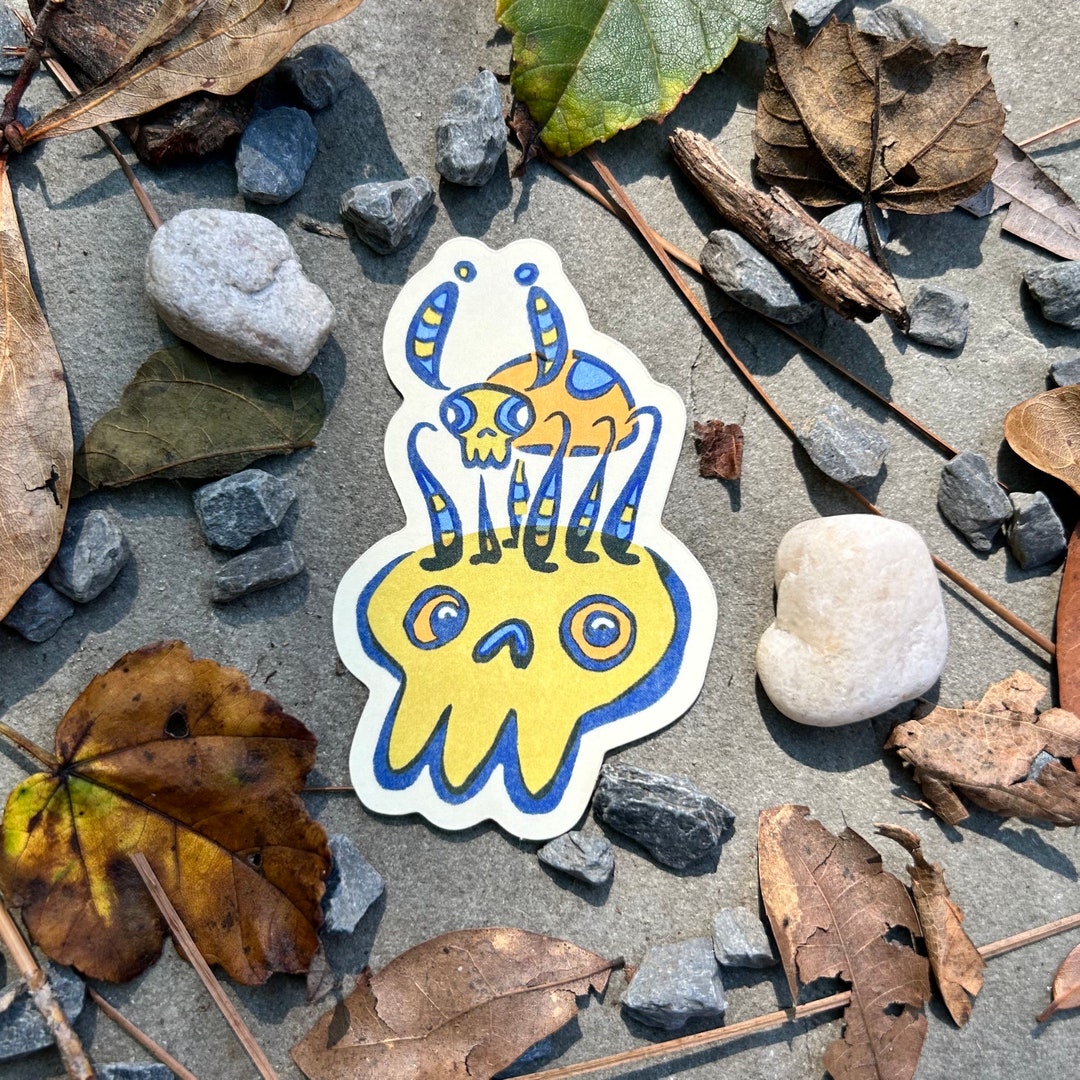Skele-beetle Sticker - Etsy