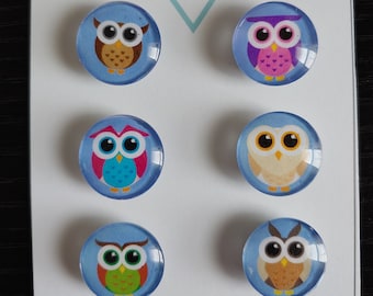Owl Magnets - Etsy