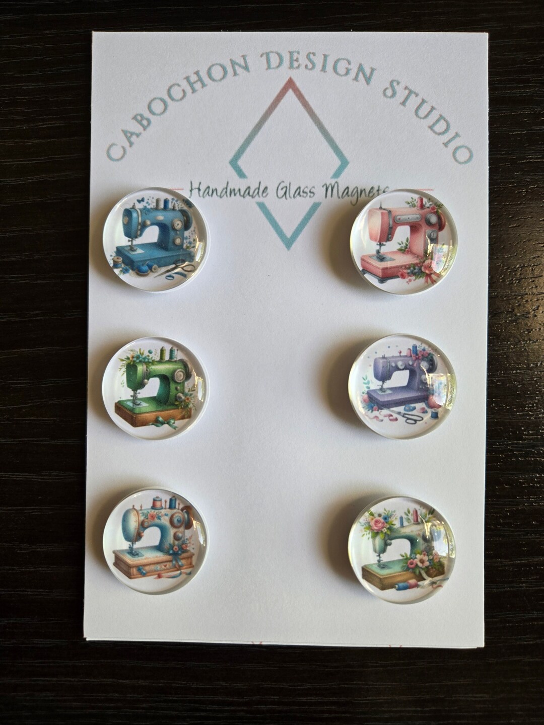 Sewing Machine Magnets, Button Pin, Glass, Cabochon, Fridge Magnets ...