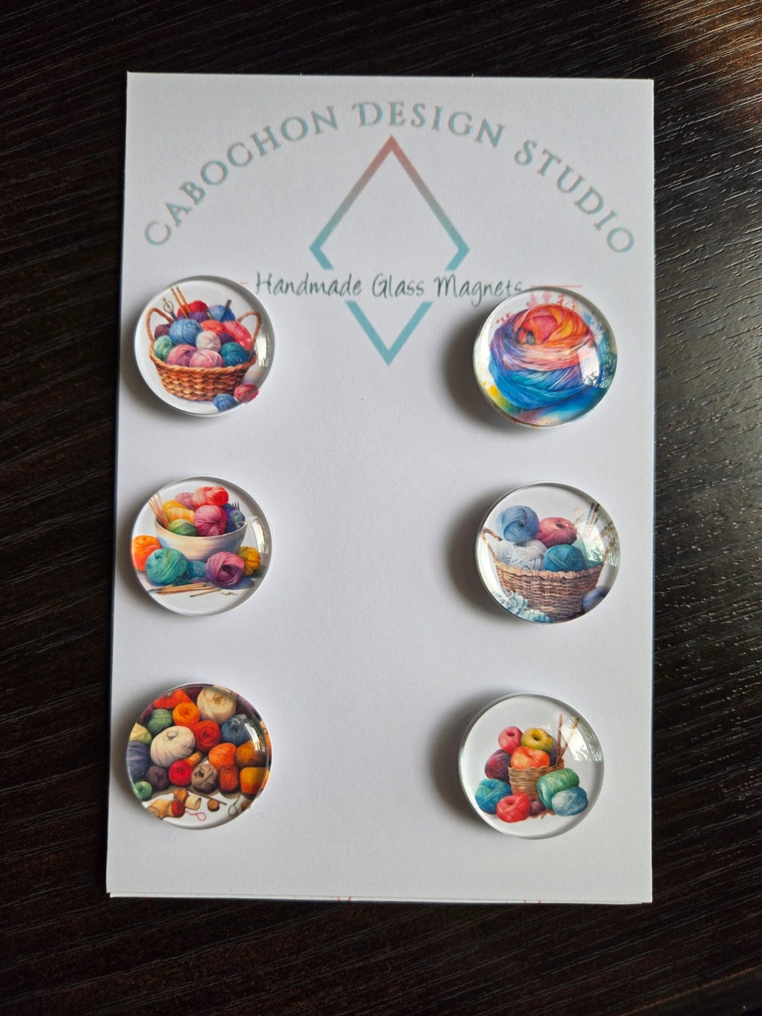 Knitting Magnets, Crochet, Yarn, Glass, Cabochon, Fridge Magnets, Home ...