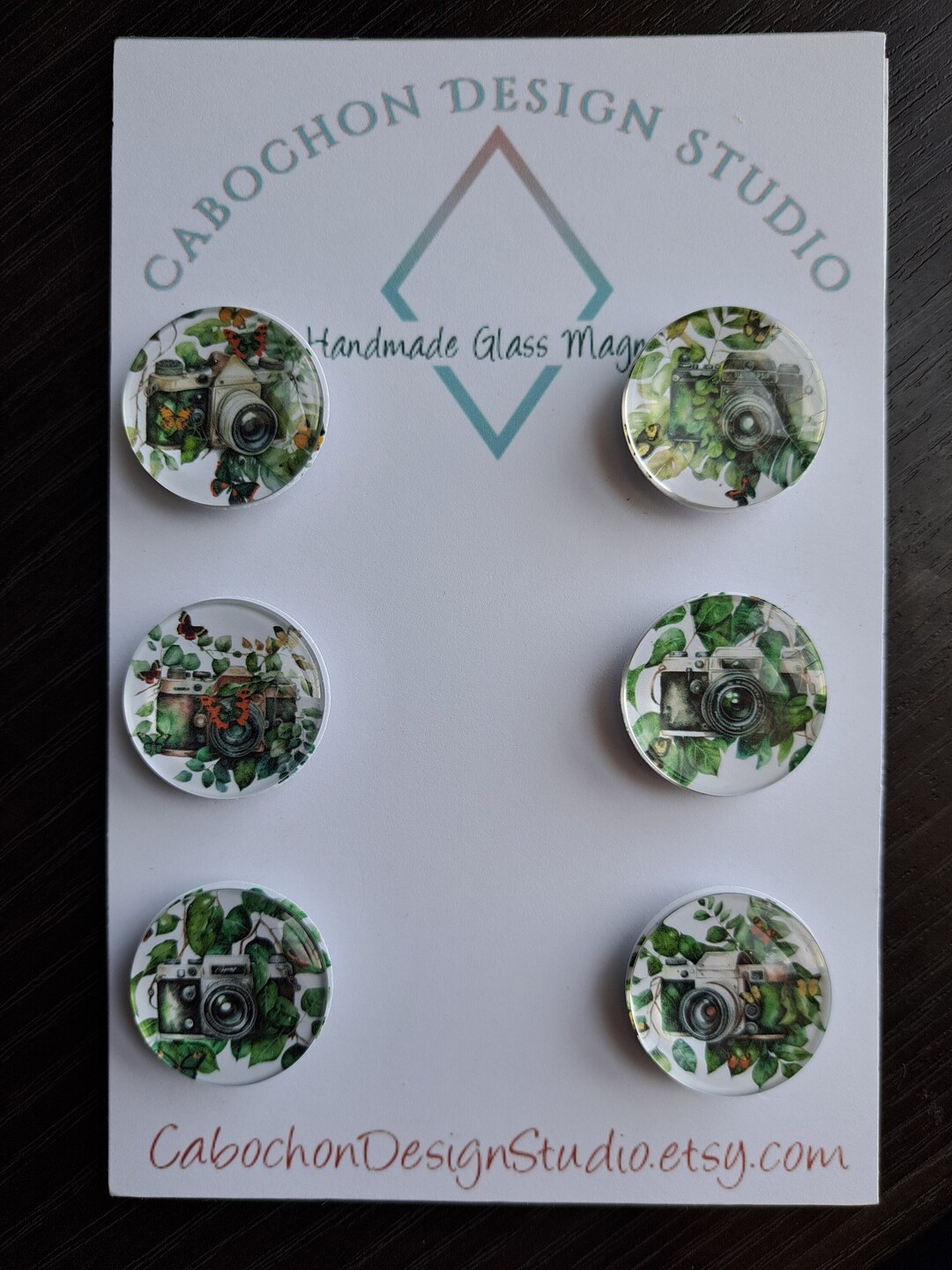 Vintage Camera Magnets, Bookmark, Necklace, Glass, Cabochon, Fridge ...