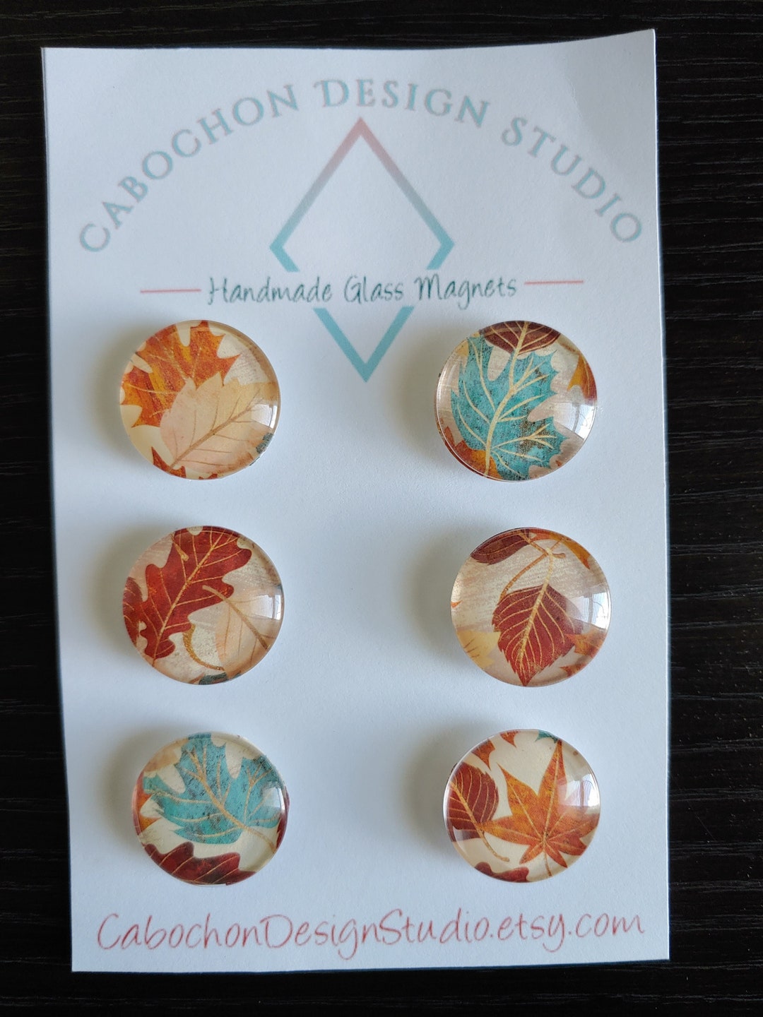 Fall Leaves Magnets, Cabochon, Fridge Magnets, Home Decor, Gift Idea - Etsy