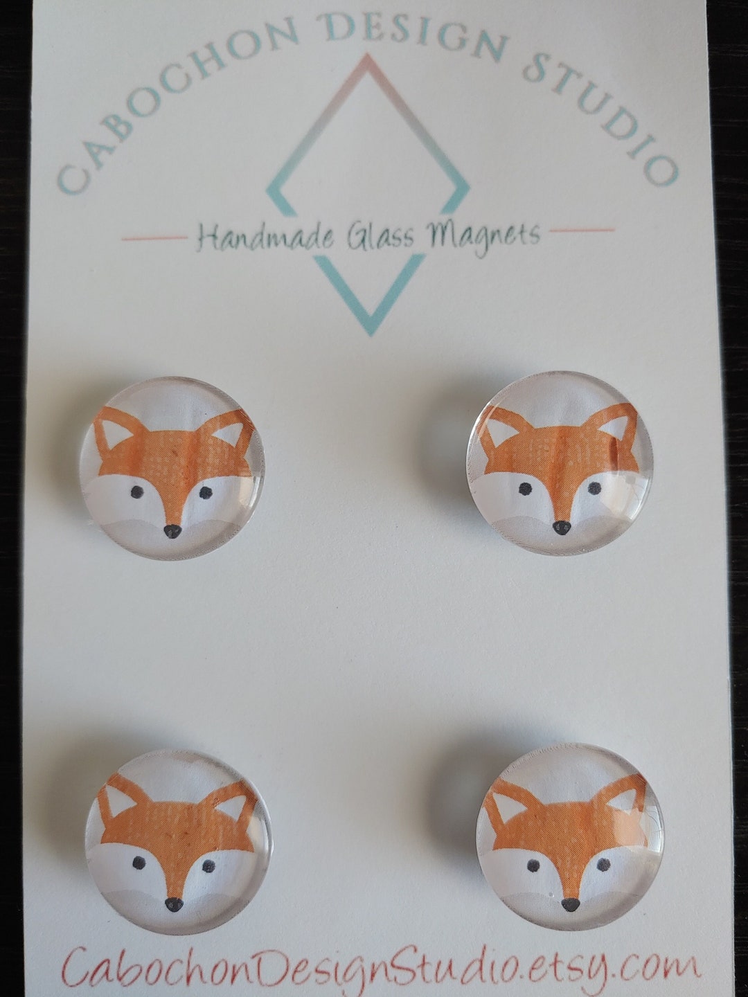 Cute Fox Magnets, Keychain, Cabochon, Fridge Magnets, Home Decor, Gift ...