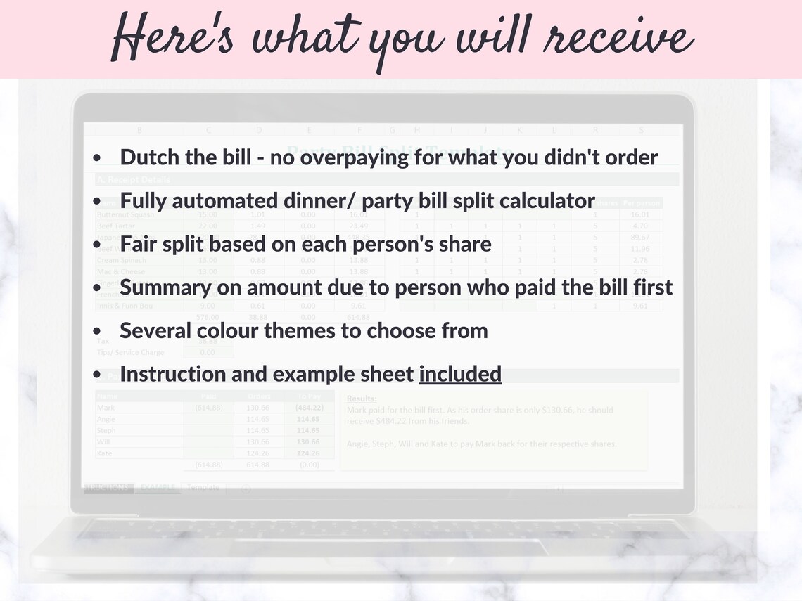 Bill Split Tracker - Dutch Your Dinner Bills Fairly by Orders | Finance ...