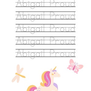 Personalized Name Tracing Worksheet | Kids Writing Practice (printable ...