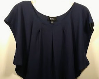 Midnight Navy Ocean Blue Lace Top Handmade to Order - Etsy