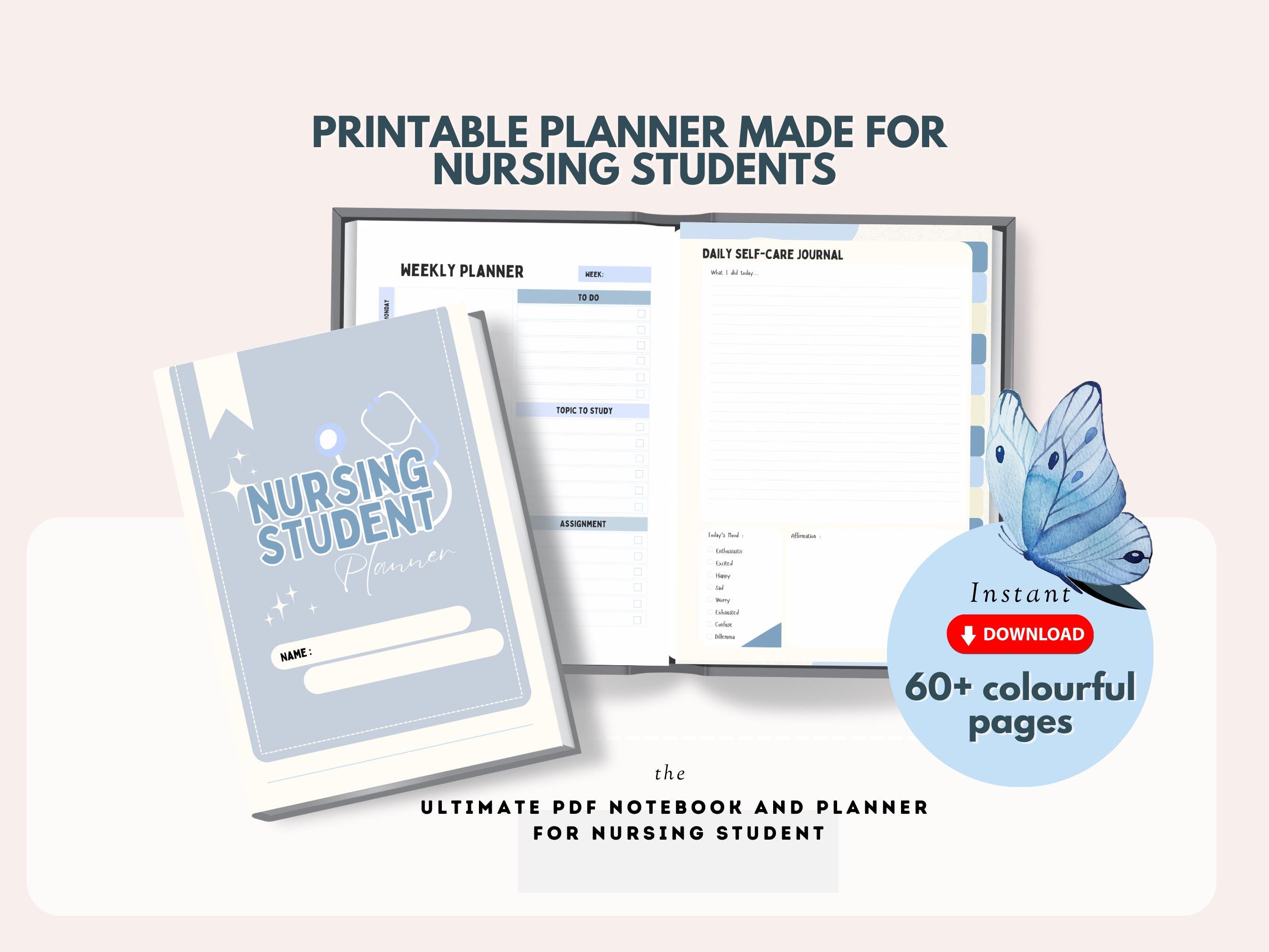 Nursing Student Planner Bundle: Digital Goodnotes & PDF Printables - Etsy