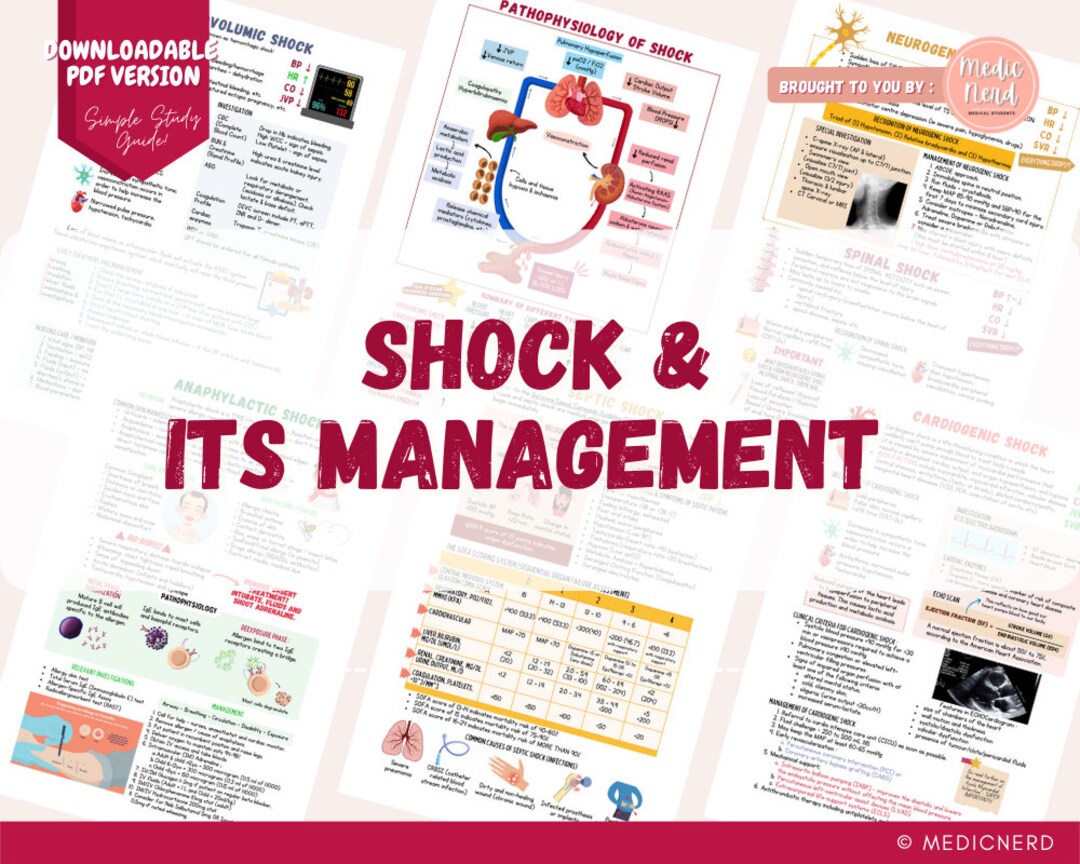 Shock Study Guide | Medical Student | Nursing Notes | Endocrine Notes ...