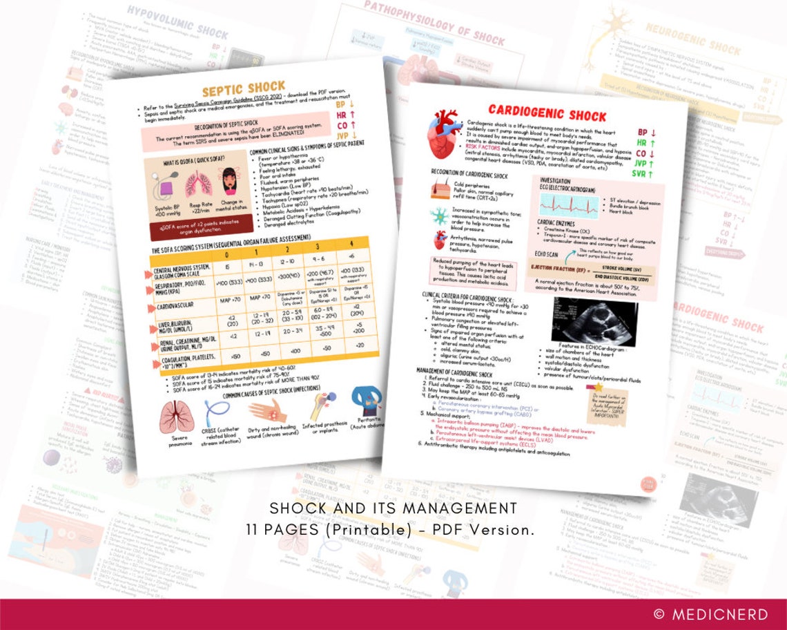 Shock Study Guide | Medical Student | Nursing Notes | Endocrine Notes ...