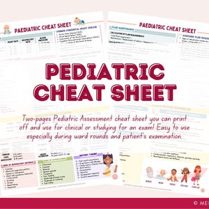 Pediatric Cheat Sheet | Nurse Practitioner | Nurisng Students | Medical ...